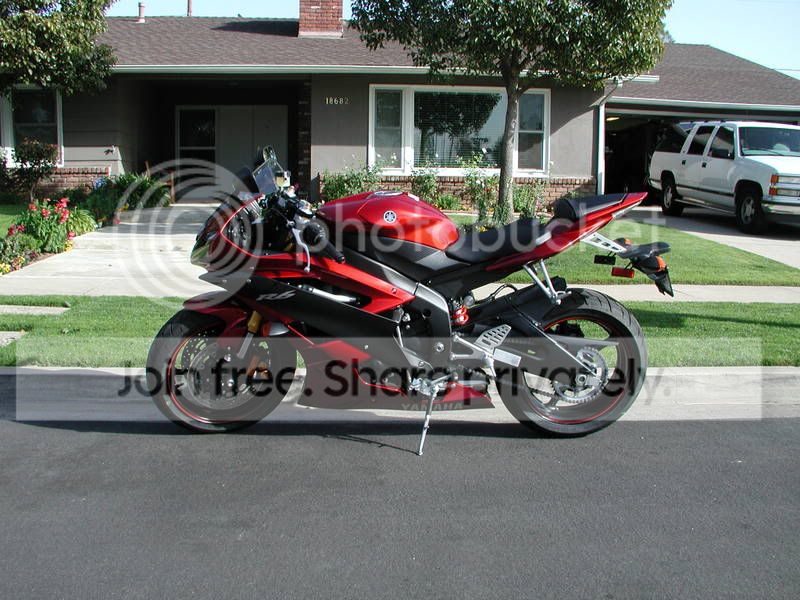 My 2007 Candy Red Yamaha R6 -- Pics