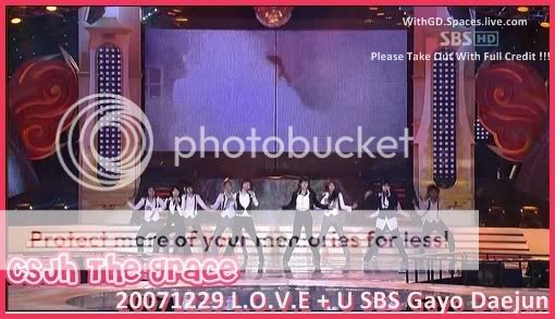 CSJH The Grace – L.O.V.E & U SBS Gayo Daejun [20071229] | SNSD 2 HOLIC